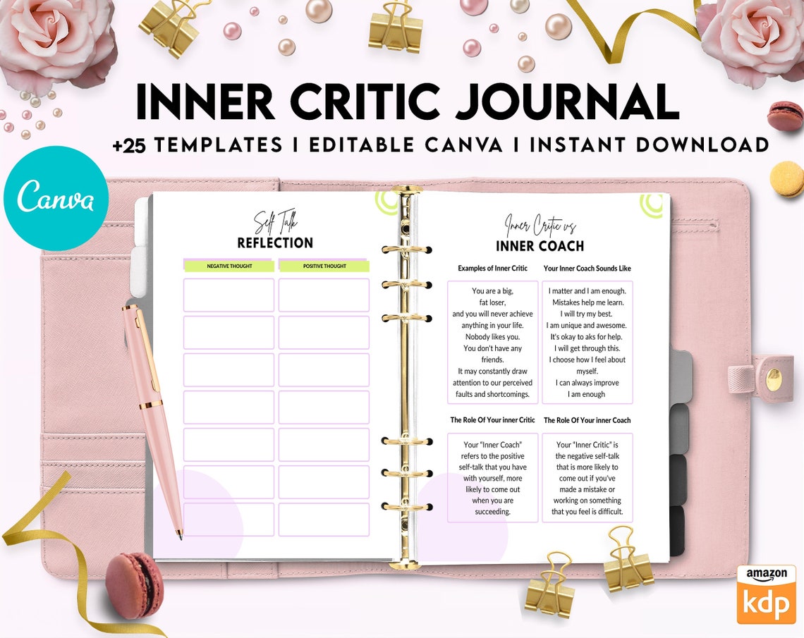 Inner Critic Journal, Self Discovery,self Esteem, Limiting Beliefs ...