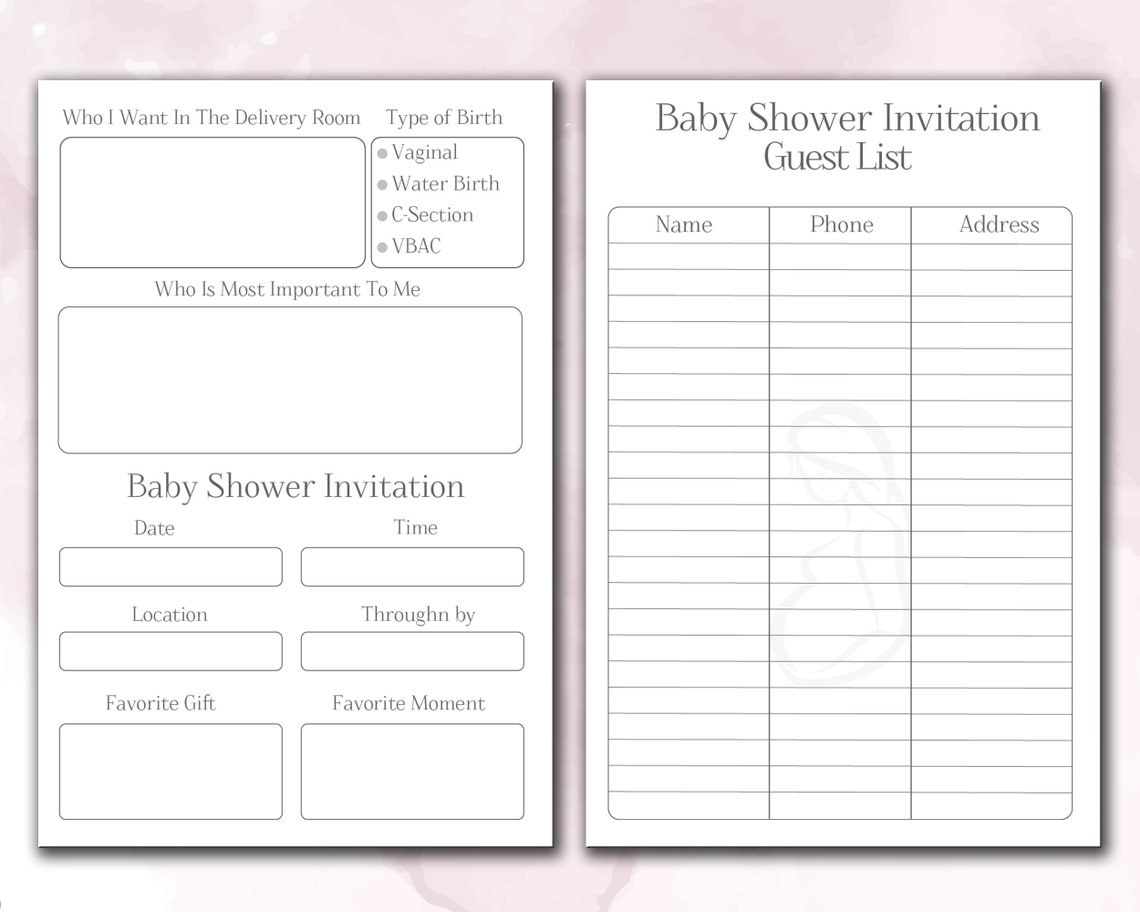 Pregnancy Log Book 120 Pages Ready to Upload PDF Commercial - Etsy