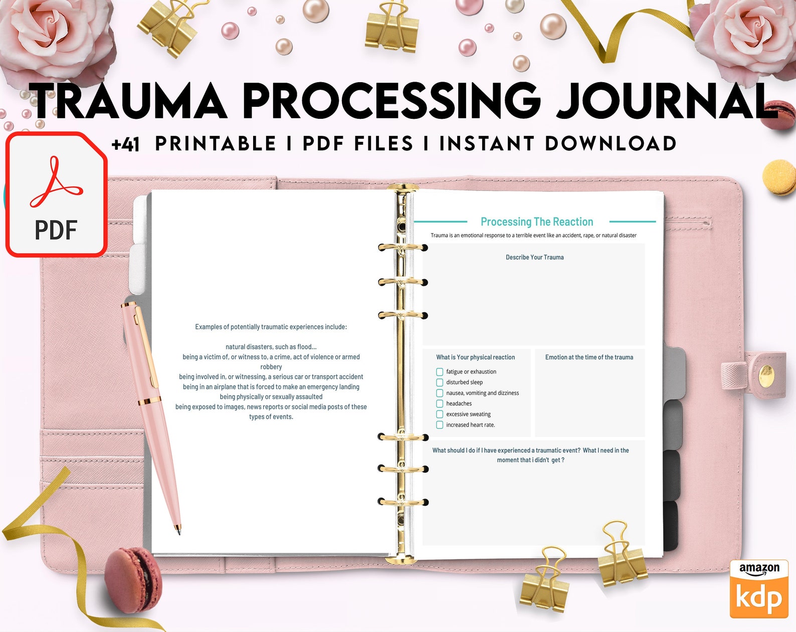 Trauma Processing Journal Pages Daily Self Care Mental - Etsy