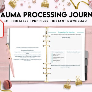 Trauma Processing Journal Pages, Daily Self Care, Mental Health ...