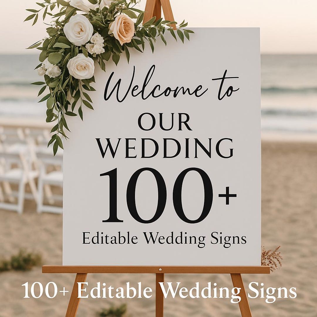 100+ Customizable Wedding Sign Bord, Canva Editable Wedding Sign Bord ...
