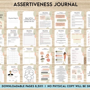 Assertiveness, Confident and Forceful Behavior Journal - Etsy