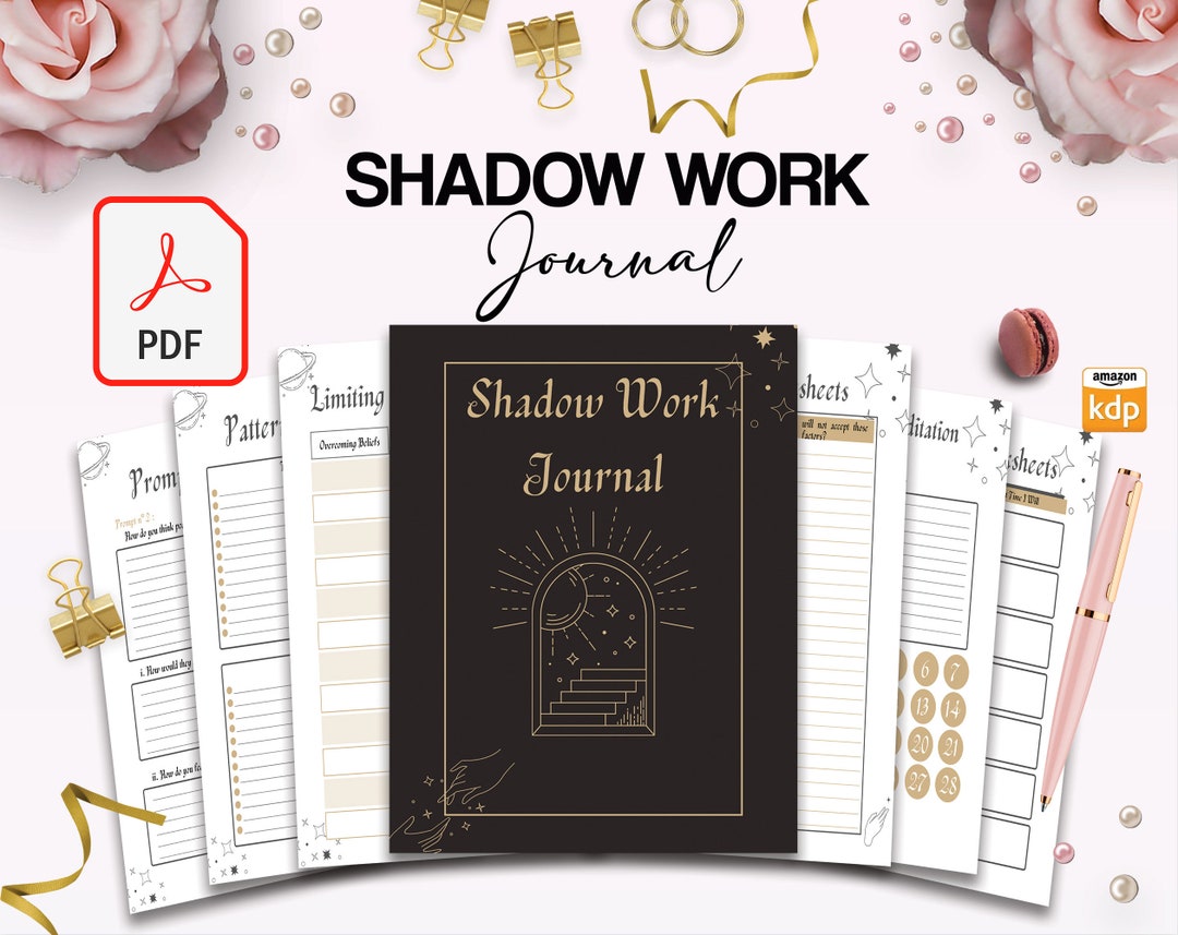 Shadow Work Journal With 100 Pages Prompts, Inner Child, Self Discovery ...