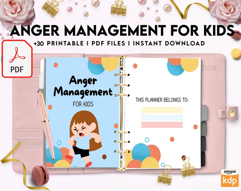 Anger Management for Kids Kids Therapy Journal Kids Self - Etsy