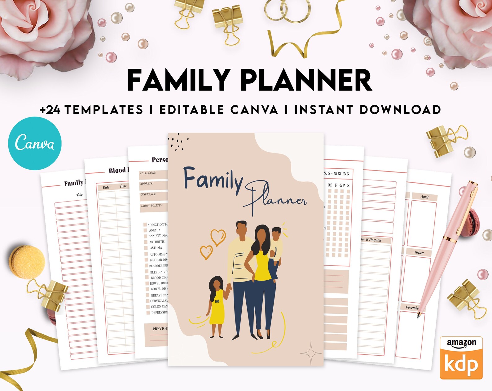 Family Health History, Personal Health History, Medical Record Tracker ...