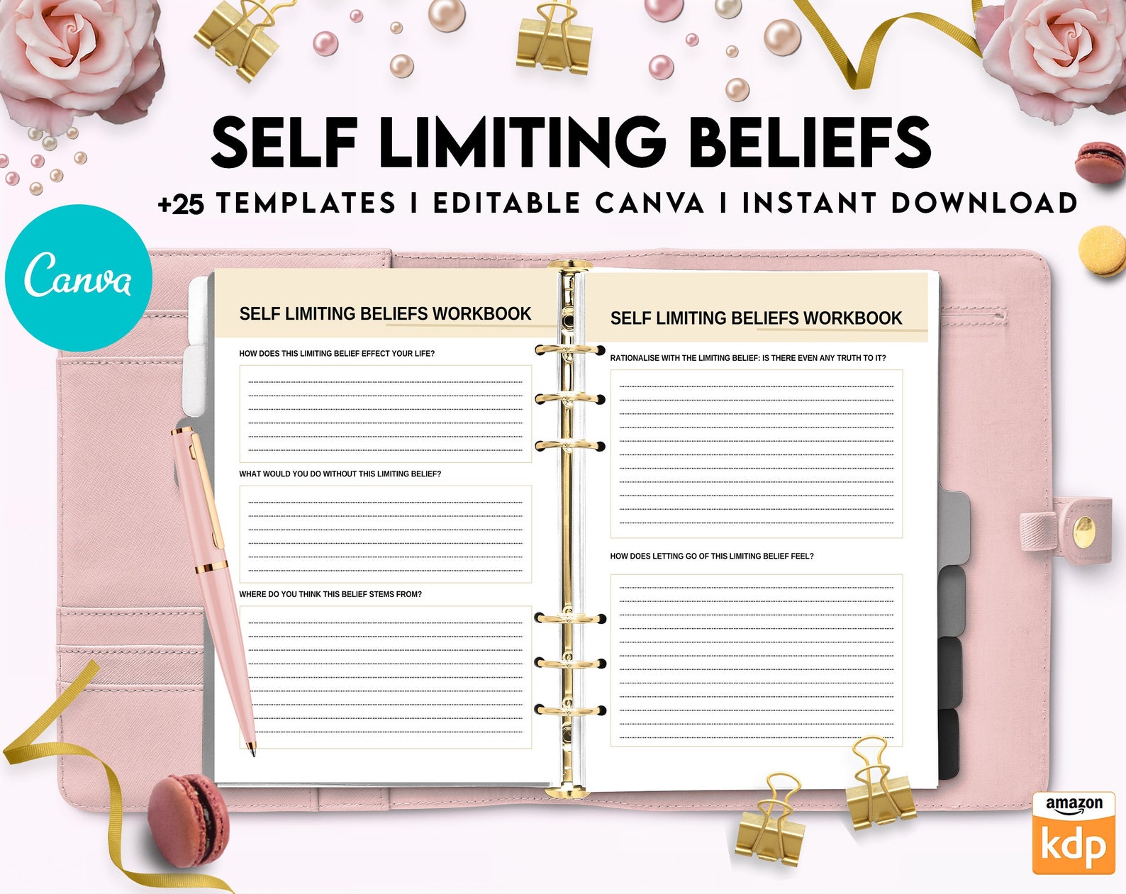 Self Limiting Beliefs Boundaries Self Esteem Self - Etsy
