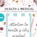 10 Editable Canva Health & Medical Planner Templates for Journal, Canva ...