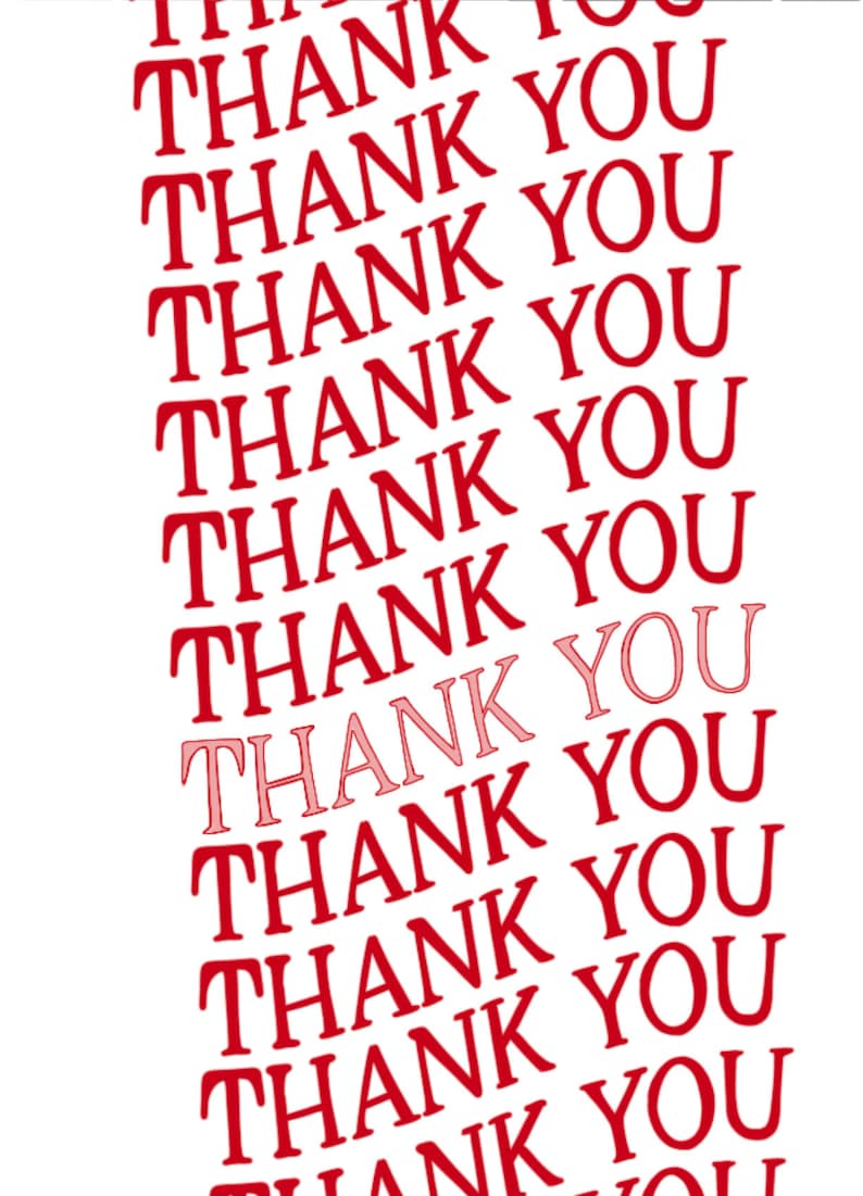 Thank You Digital Card - Etsy