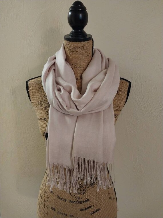 vintage fringed shawl ivory - Gem