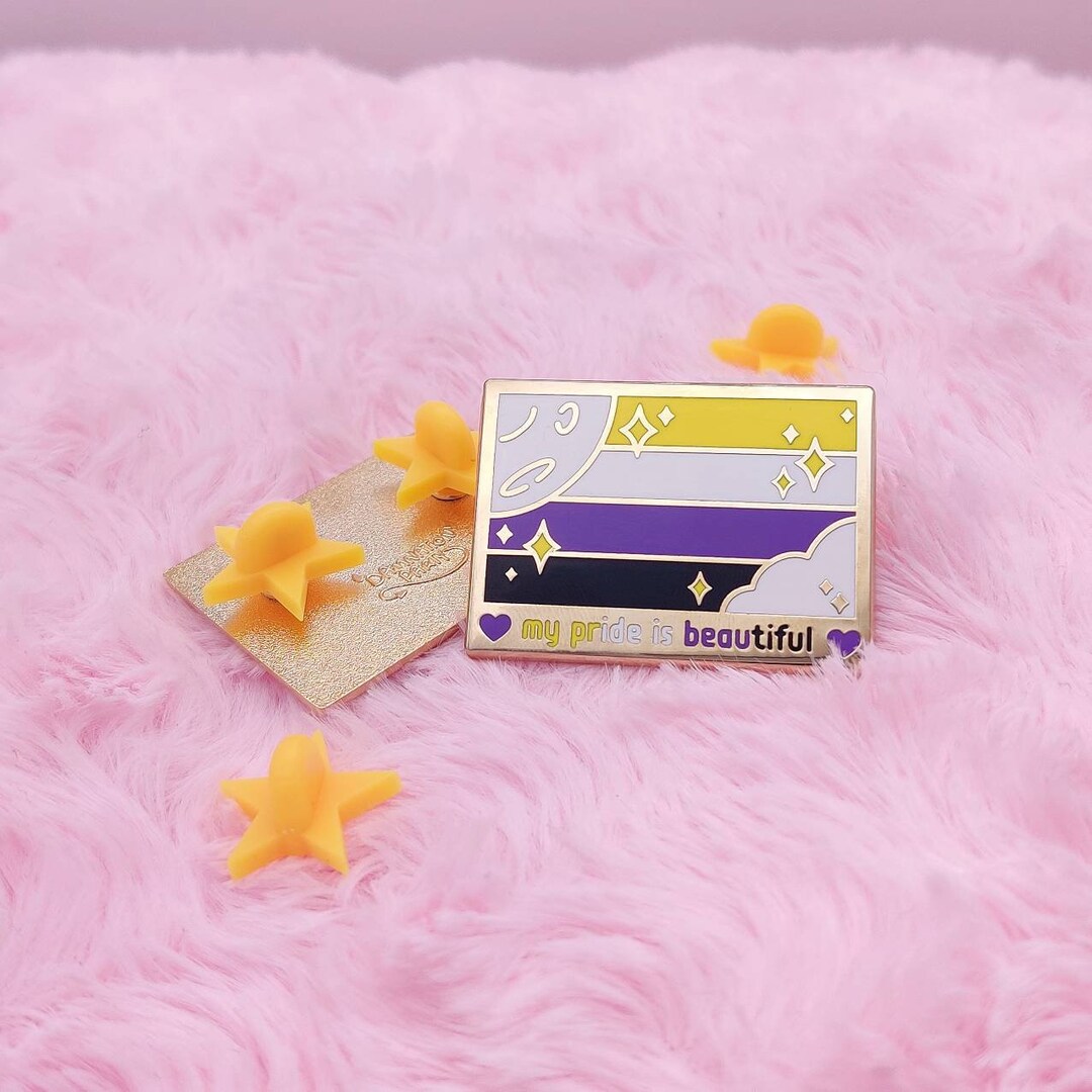 Non Binary Enby LGBTQIA Enamel Pin - Etsy