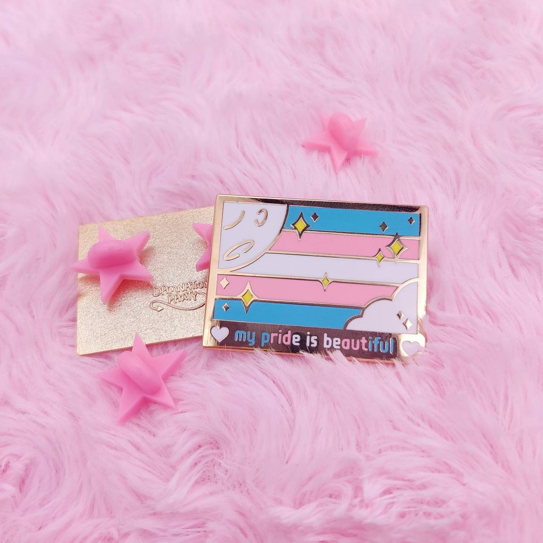 Transgender Trans LGBTQIA Enamel Pin - Etsy