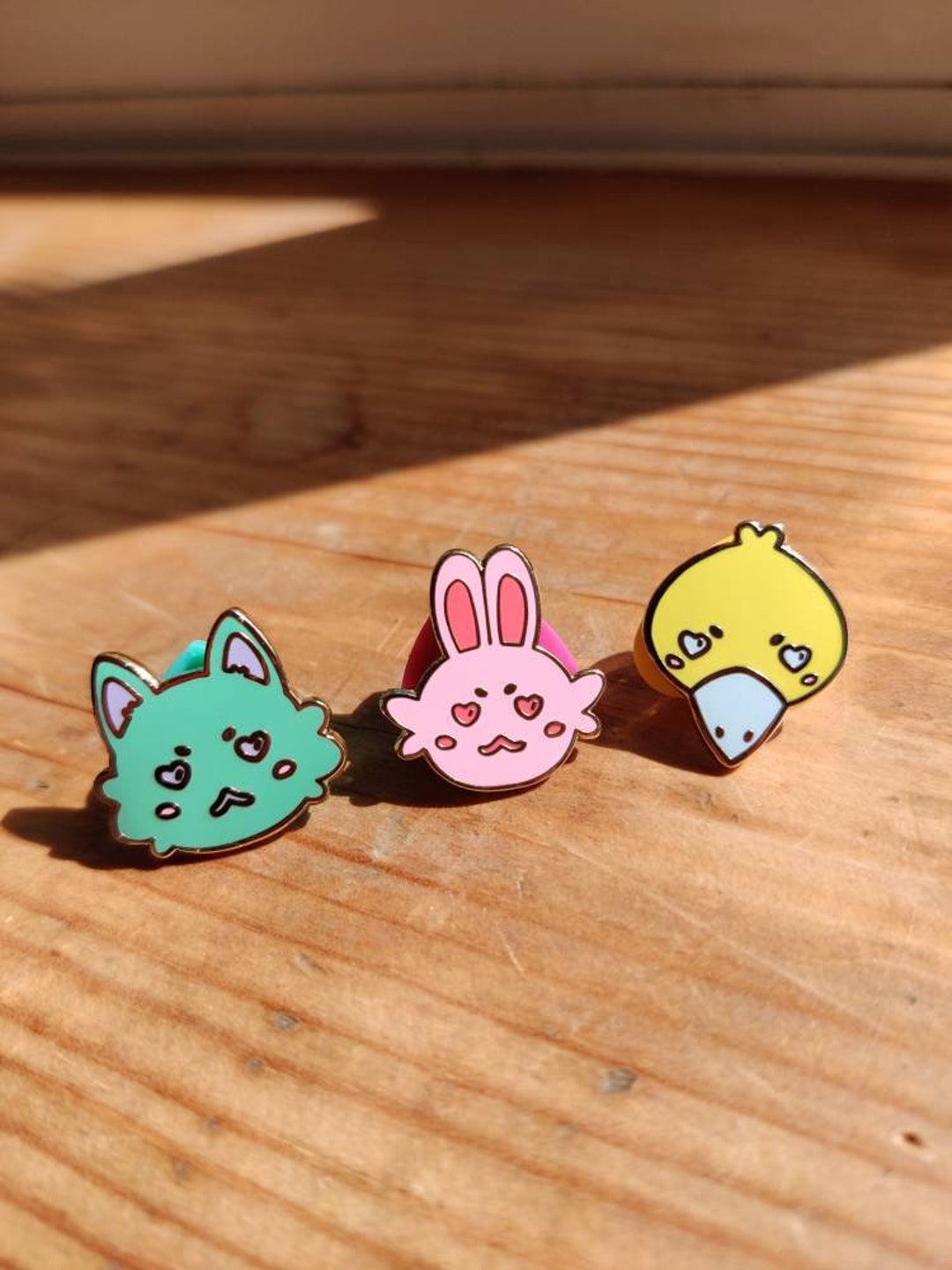 Kawaii Cute Animals Enamel Pins - Etsy