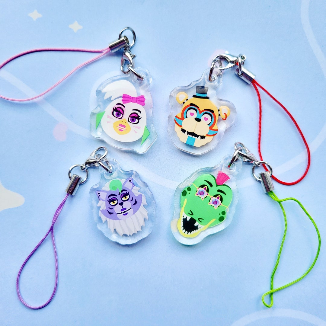 FNAF Five Nights at Freddys Security Breach Phone Charm Keyring ...