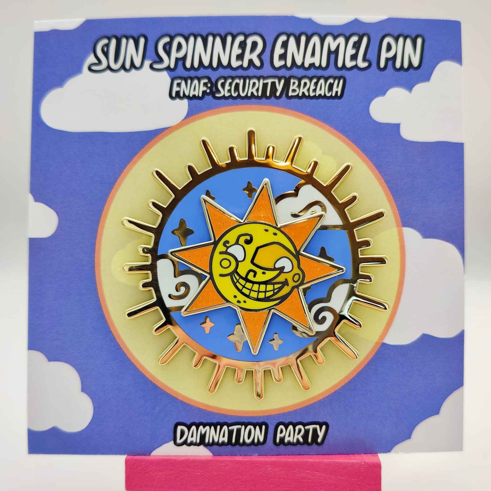 Sundrop FNAF Five Nights at Freddys Spinner Enamel Pin - Etsy