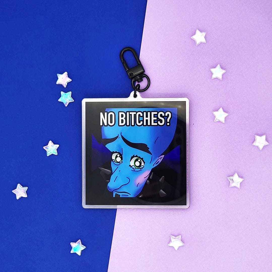 Megamind Meme, Funny Internet Gift, Acrylic Charm Keychain for Bags ...