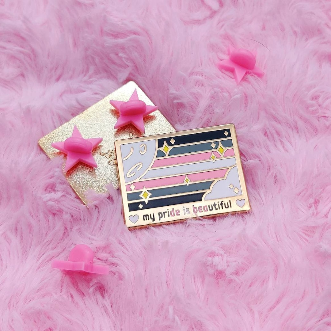 Demigirl LGBTQIA Enamel Pin - Etsy
