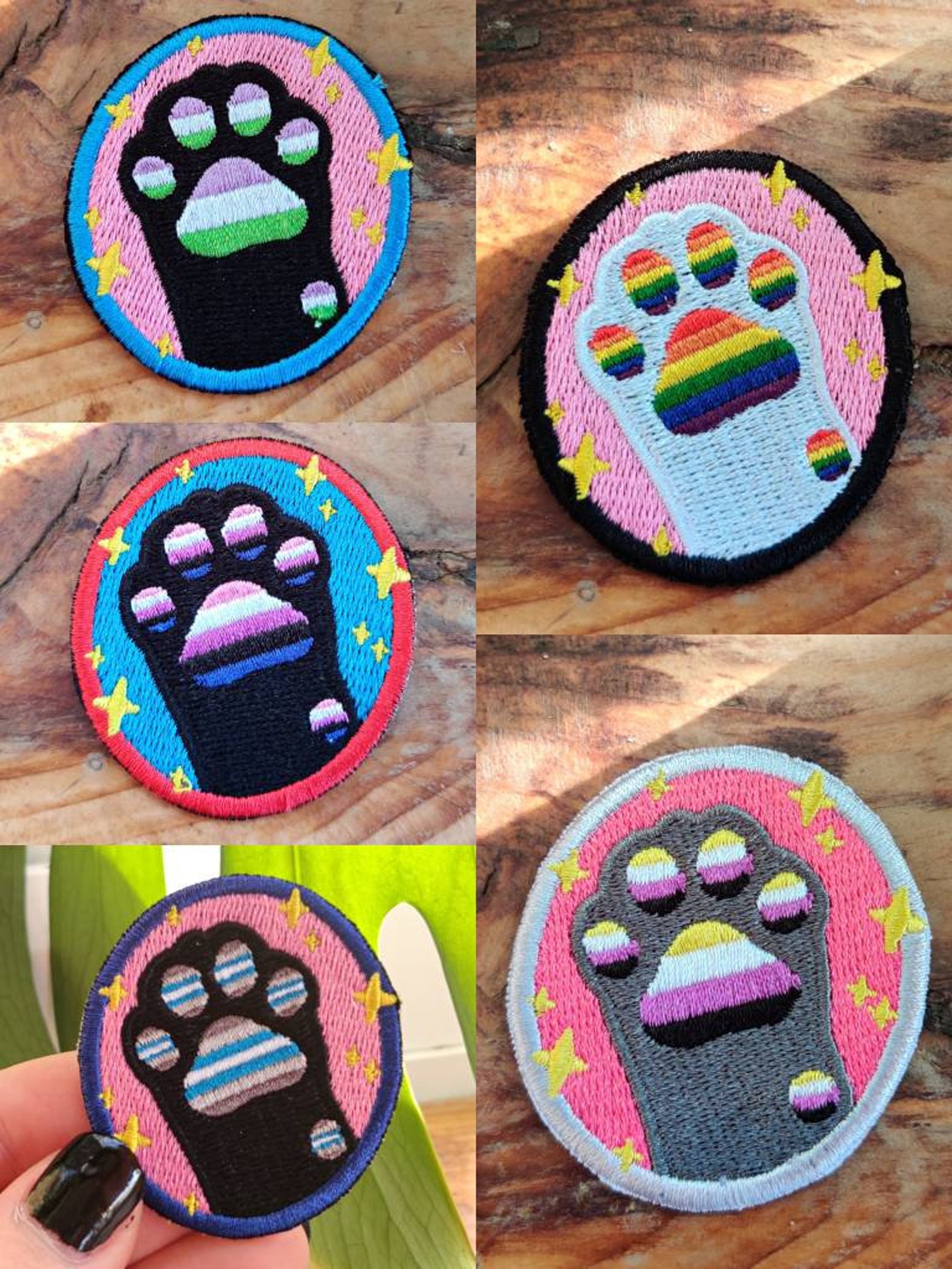 LGBTQA Pride Cat Paws Patches - Etsy