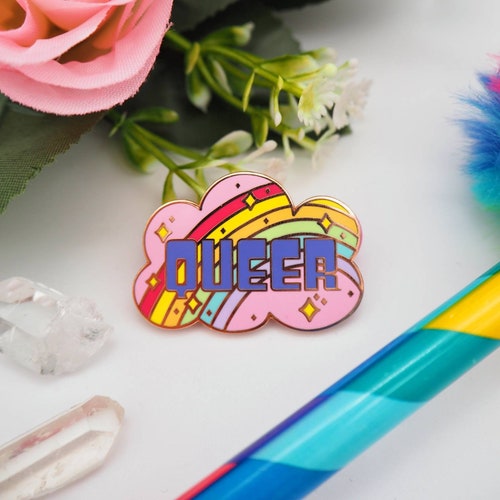 Non Binary Enby LGBTQIA Enamel Pin - Etsy