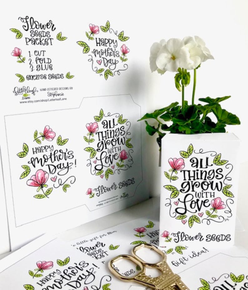 This Cute Printable Mother's Day Seed Packet is the Perfect Little Gift ...