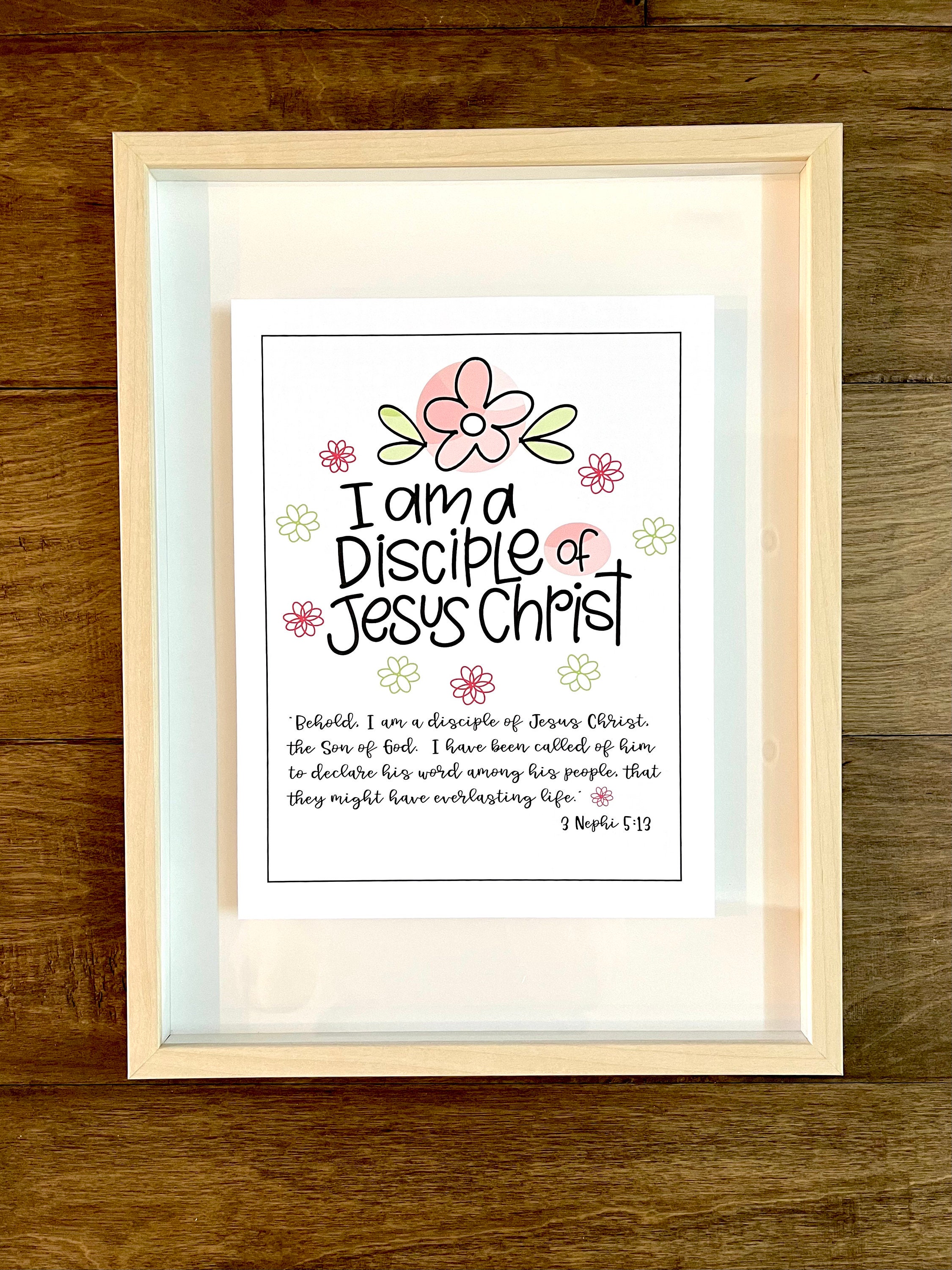 Printable 2024 Youth Scripture Theme “I Am a Disciple of Jesus Christ ...