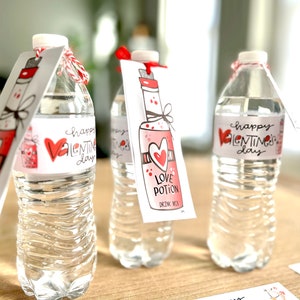 Valentine’s Day Water Bottle Labels & Love Potion Packet Download. Such ...