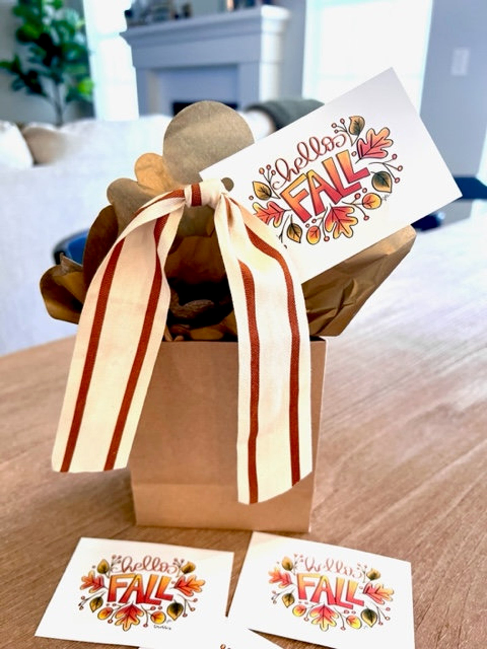 Hello Fall! Printable Gift Tags- This Cute Digital Download is Perfect ...