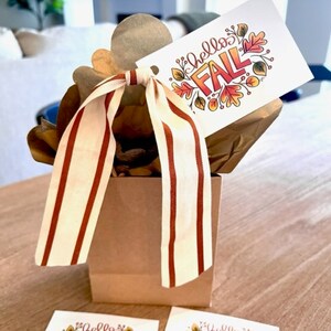 Hello Fall! Printable Gift Tags- This Cute Digital Download is Perfect ...