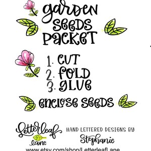 This Cute Printable Mother's Day Seed Packet is the Perfect Little Gift ...