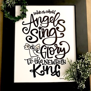 Digital Download "hark the Herald Angels Sing" Beautifully Hand ...