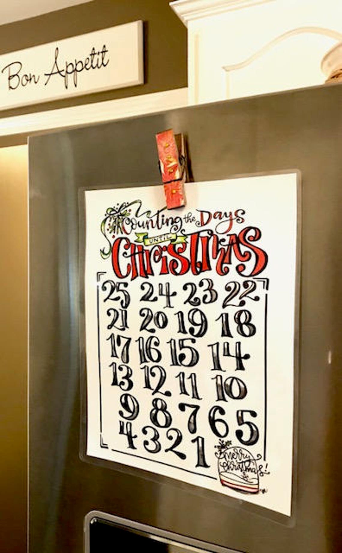 Christmas Countdown printable Art Download This Cute & Easy Printable ...