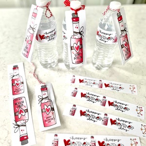 Valentine’s Day Water Bottle Labels & Love Potion Packet Download. Such ...
