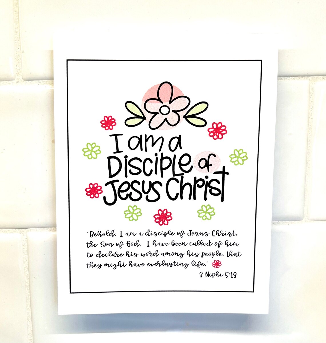 Printable 2024 Youth Scripture Theme “I Am a Disciple of Jesus Christ ...
