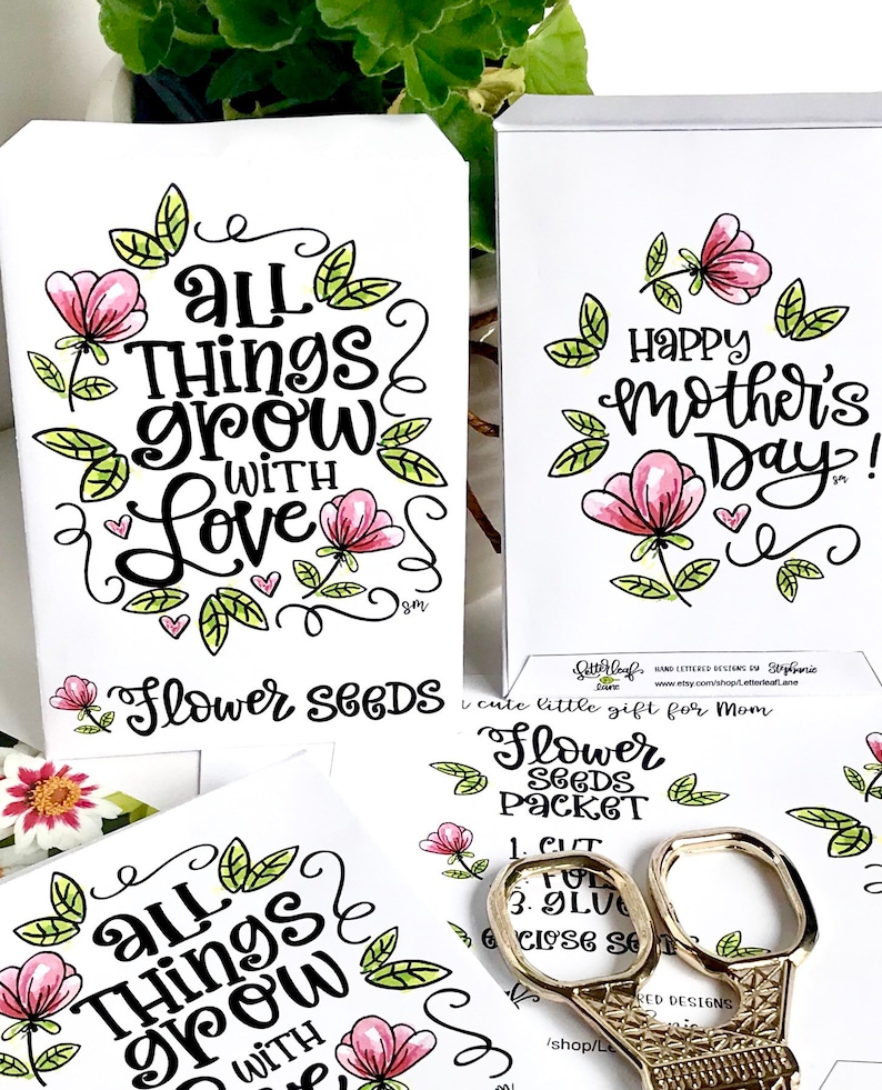 This Cute Printable Mother's Day Seed Packet is the Perfect Little Gift ...