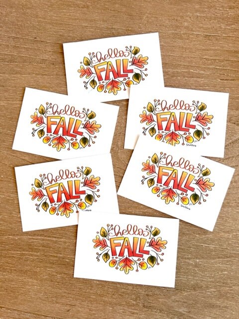 Hello Fall! Printable Gift Tags- This Cute Digital Download is Perfect ...