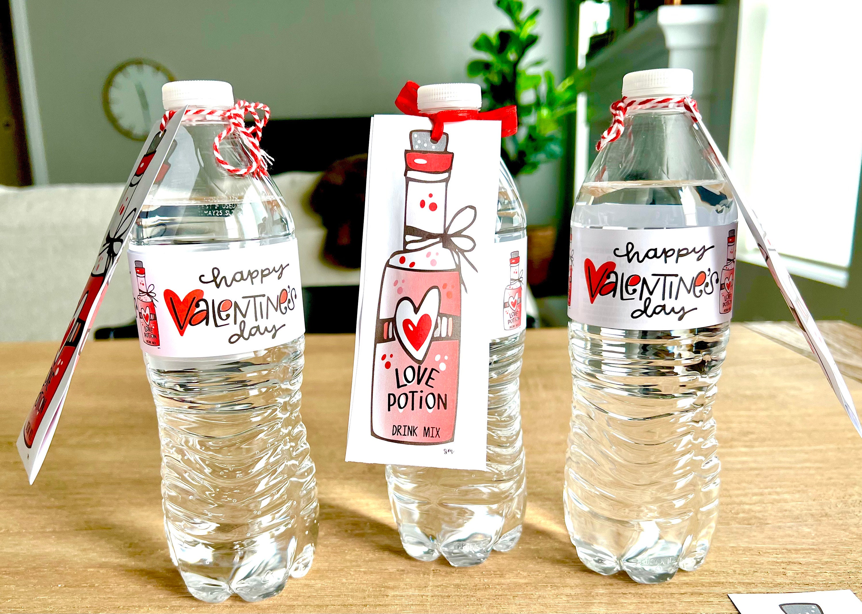 Valentine’s Day Water Bottle Labels & Love Potion Packet Download. Such ...