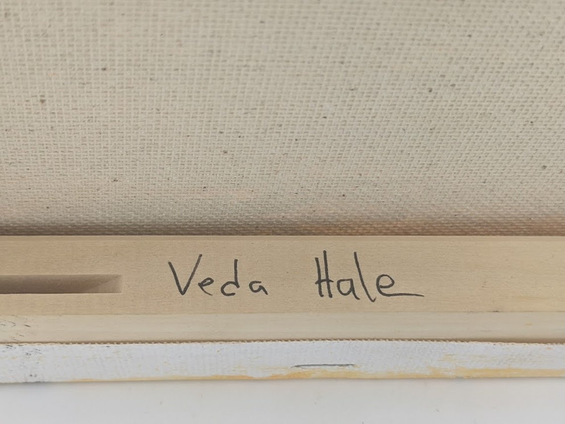 Pretty Veda Hale Painting of Mountain Bluffs and Wash - Etsy