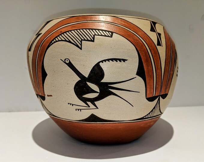 Zia Pottery Bowl by Juanita Shije Native American Indian - Etsy