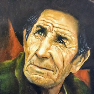 Original Cowboy Portrait Painting by Detha Watson 1973 - Etsy