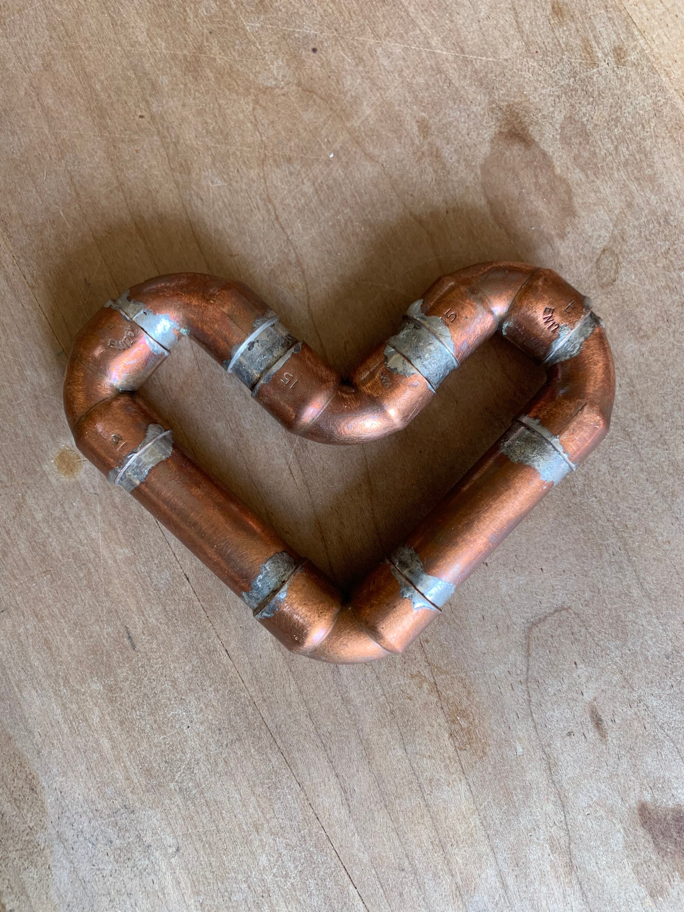 Copper Heart | Etsy