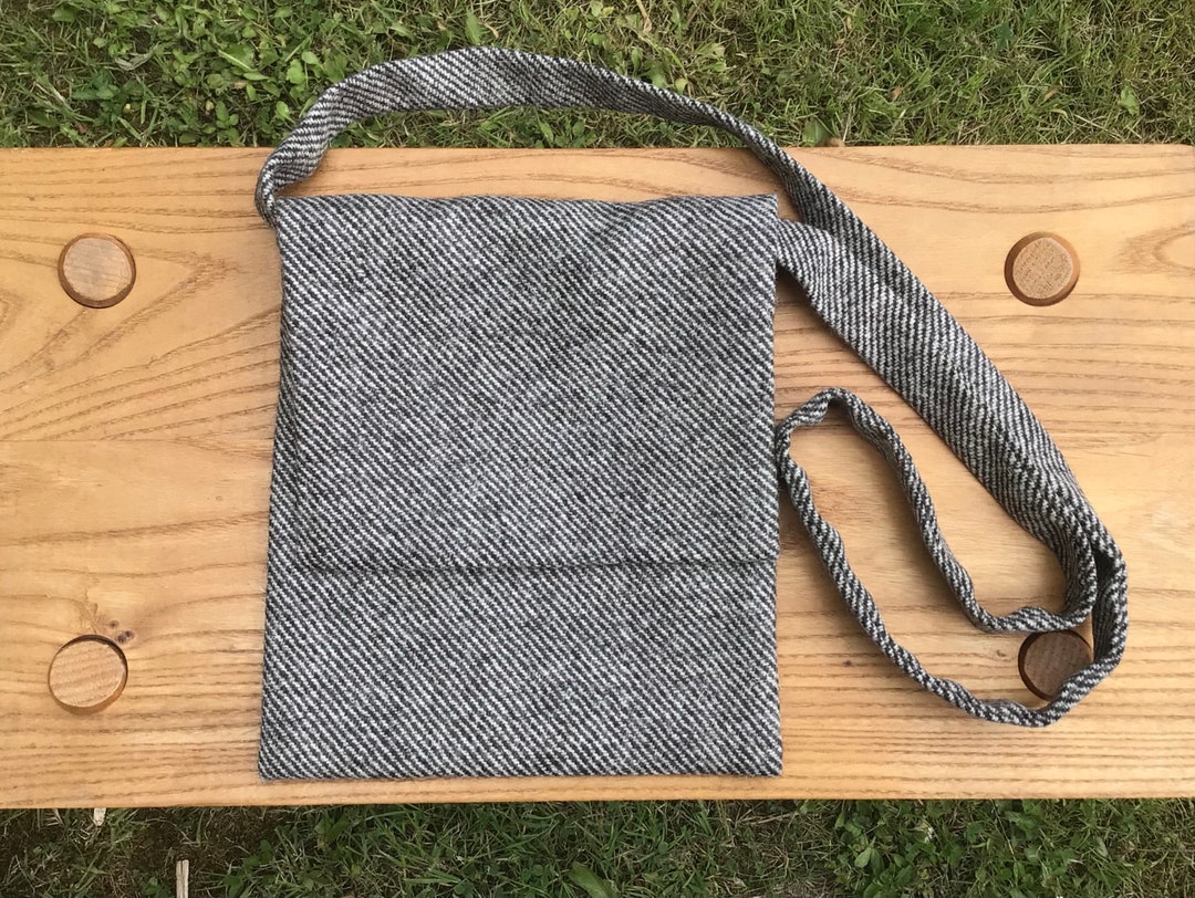 Pilgrim's Scrip, Medieval Bag, Travellers Bag, Striped Wool Bag ...
