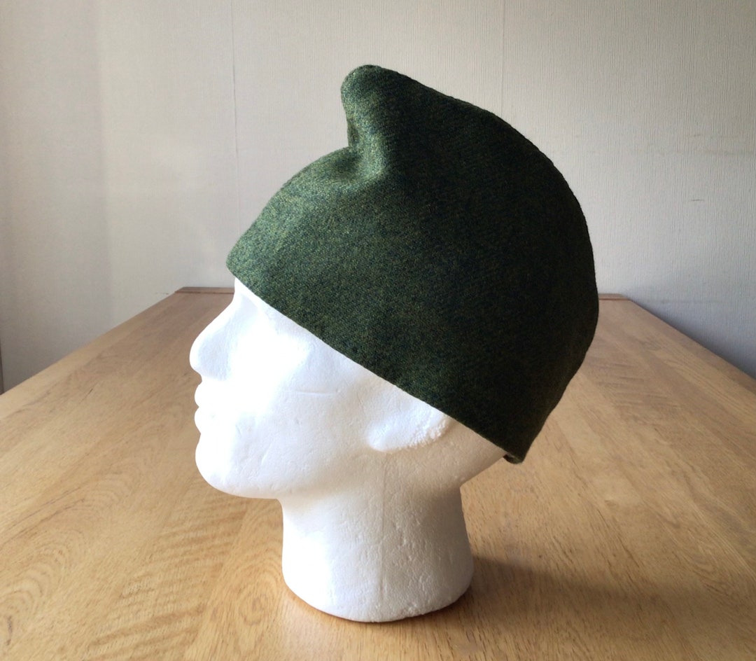 Phrygian Cap, Medieval Hat, Men's Hat in Green Wool, Reenactment, XXL ...