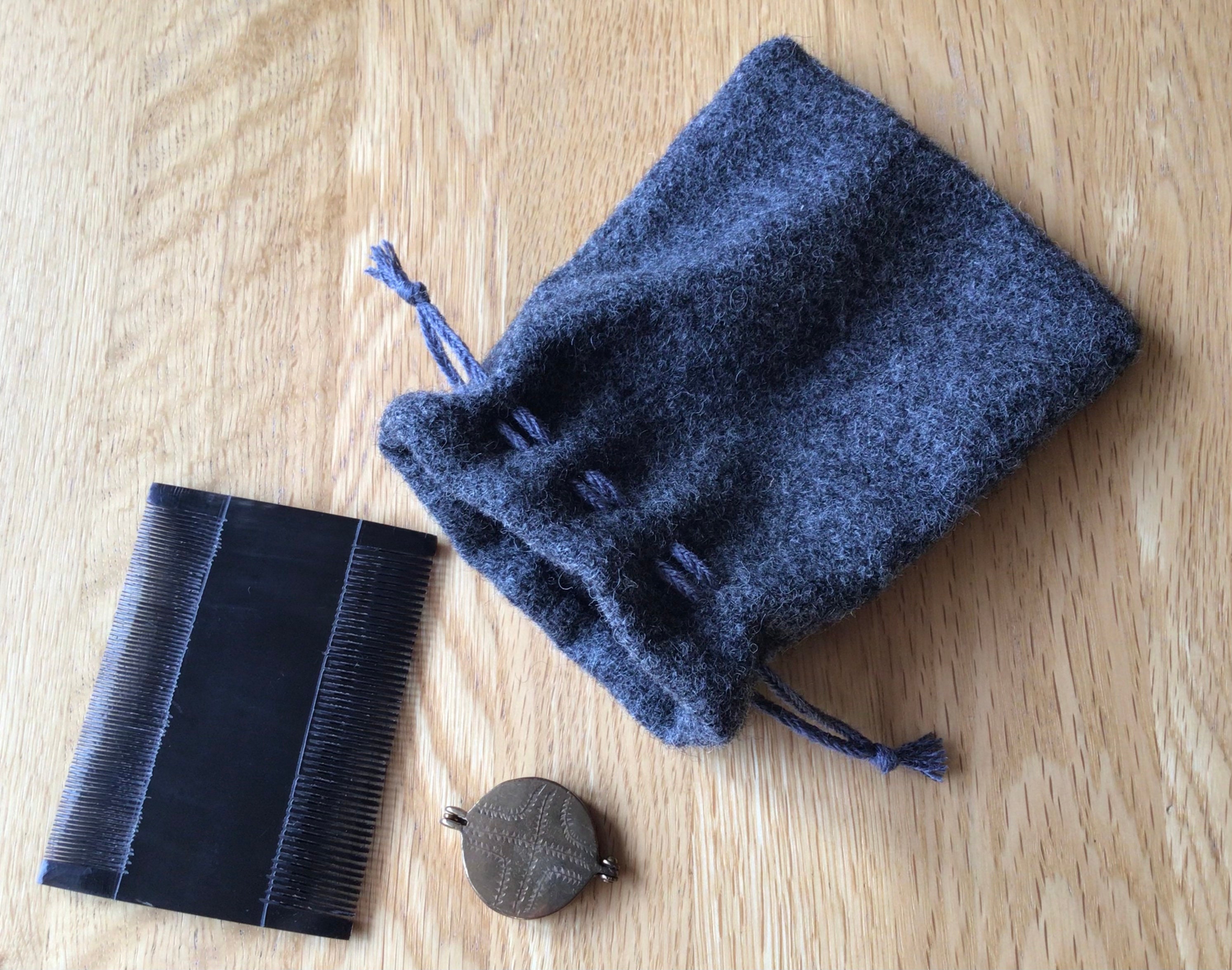 Medieval Purse Wool Pouch Medieval Reenactment Wool Purse - Etsy