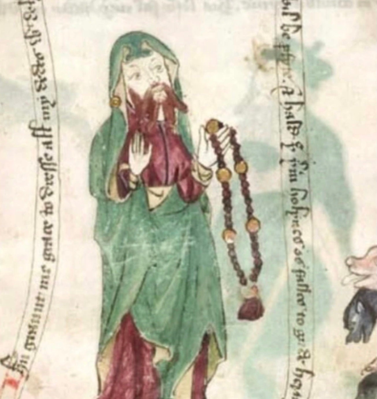 Medieval Rosary Paternoster Wooden Beads Reenactment | Etsy