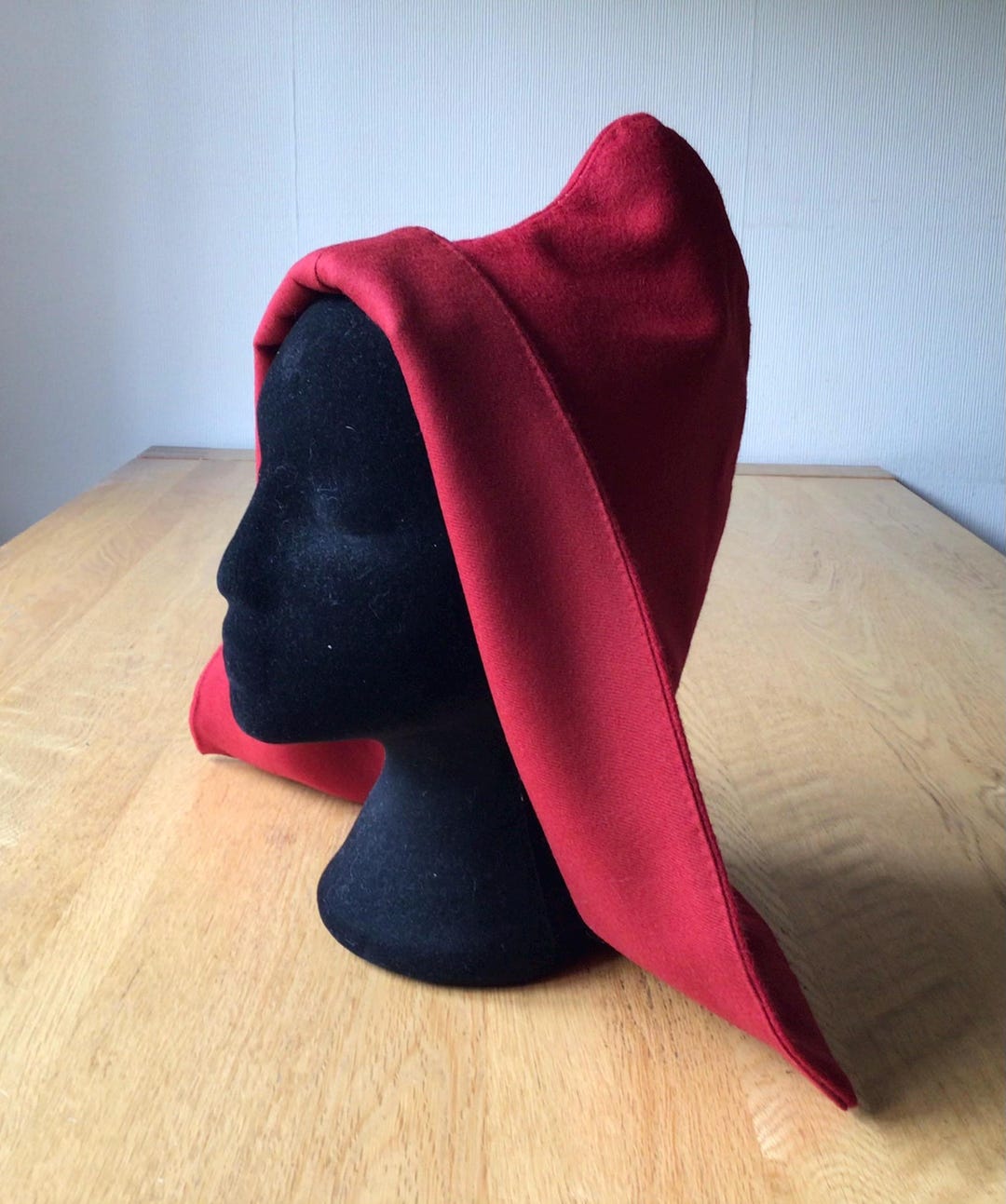 14th Century Open Hood, Medieval Ladies Hood, Reenactment, Hand Sewn ...
