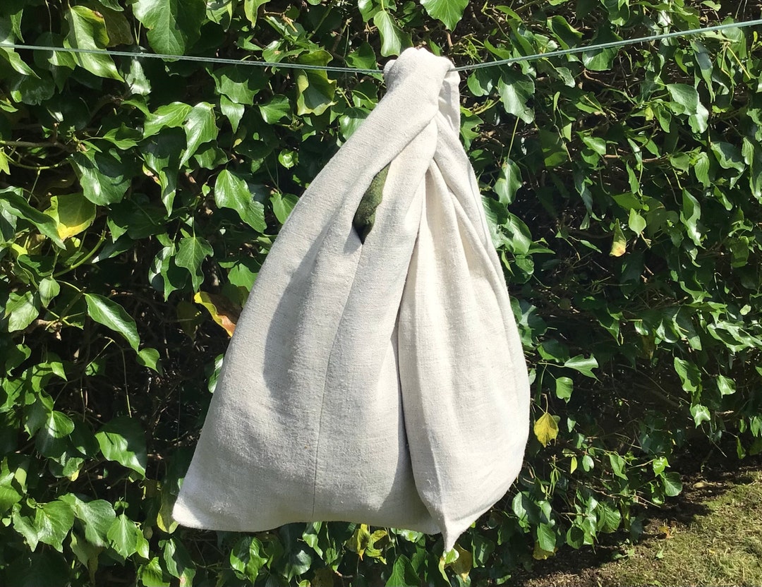 Antique Linen Shoulder Sack: Medieval Reenactment Twist Bag - Etsy