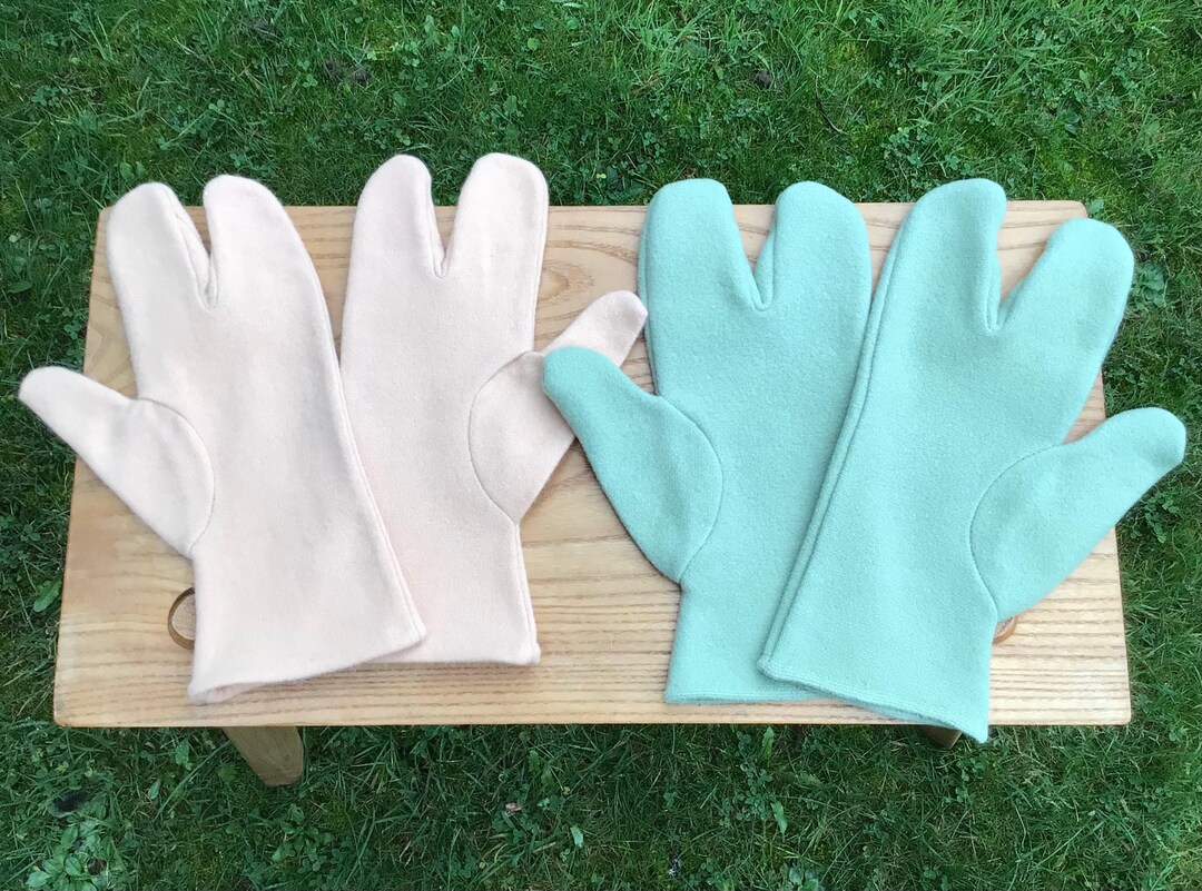 Medieval Split Mittens, Three Finger Mittens, Medieval Wool Gloves ...