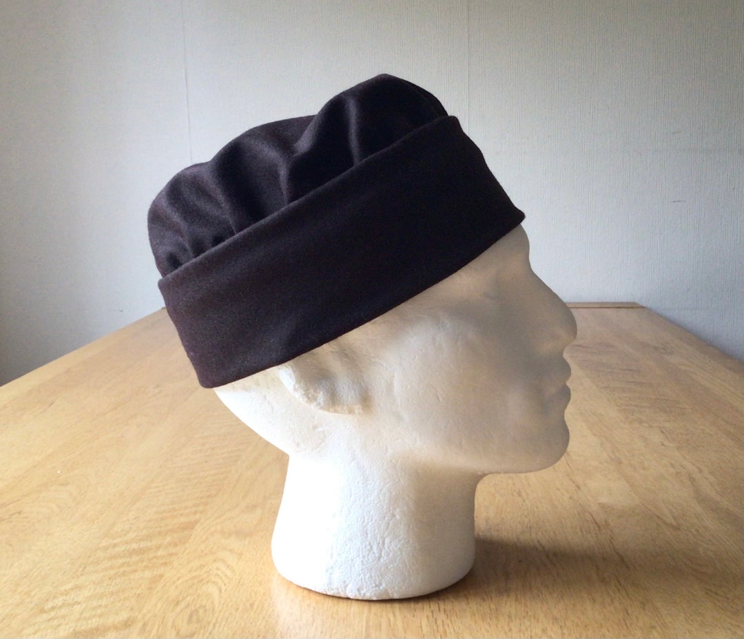 Medieval Hat, Italian Renaissance Hat, Wool Cap in Brown Wool, 15th ...