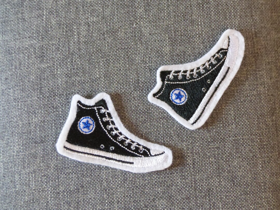 Embroidered "converse" Sticky Thermostick Patch, Ecusson, Embroidered ...
