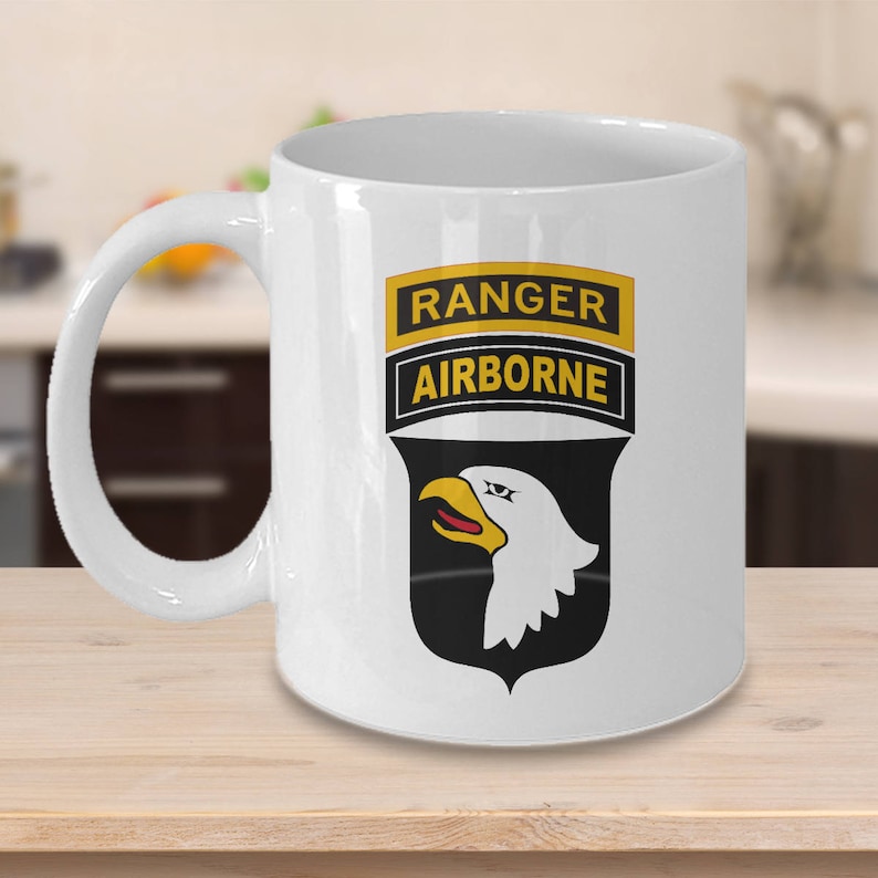 101st Airborne Ranger Tab Coffee Mug - Army Coffee Mug - Etsy