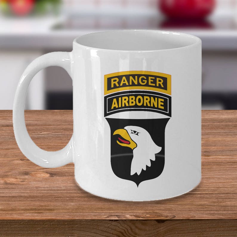 101st Airborne Ranger Tab Coffee Mug - Army Coffee Mug - Etsy